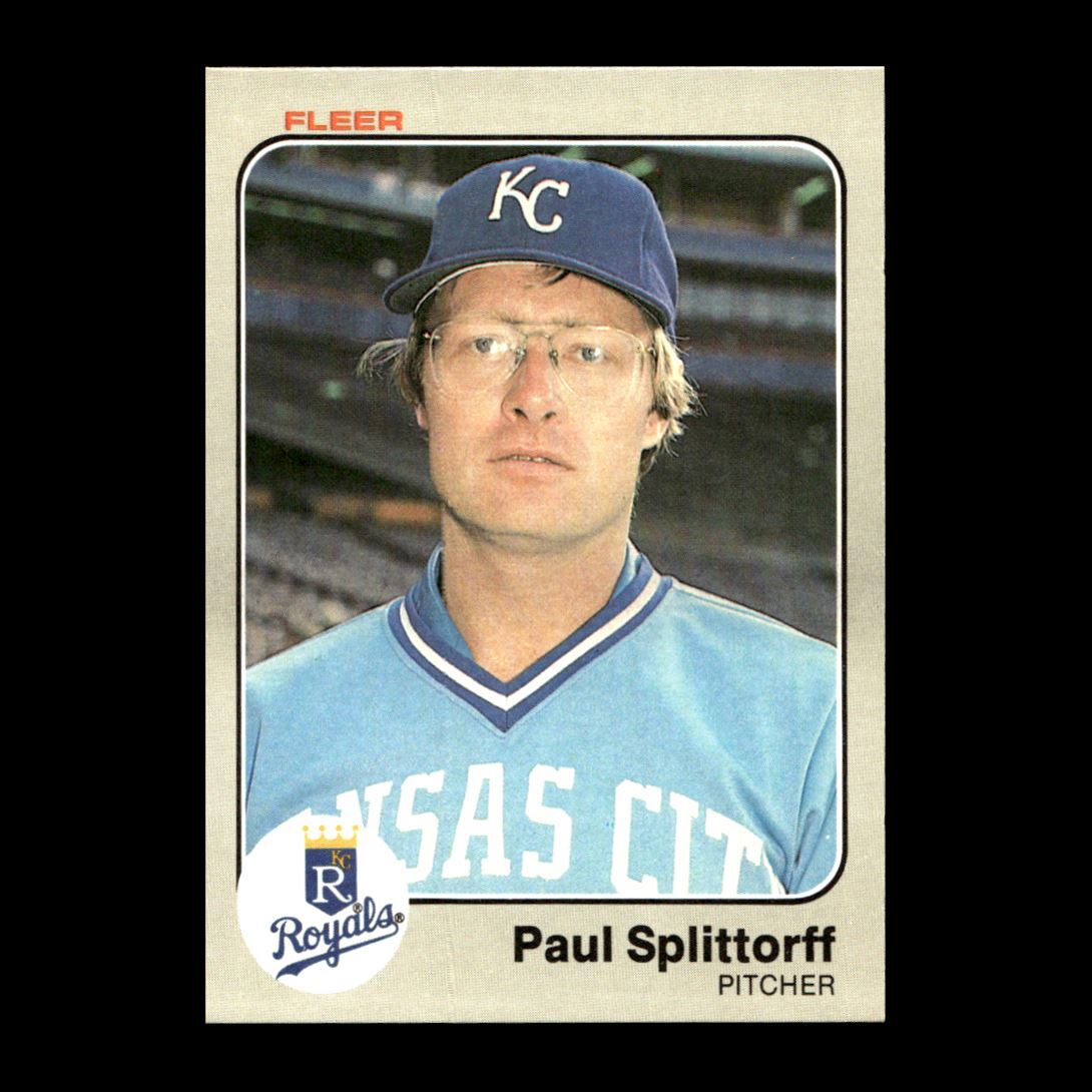 Paul Splittorff 1983 Fleer Kansas City Royals #124 NM-MT Vintage! | eBay