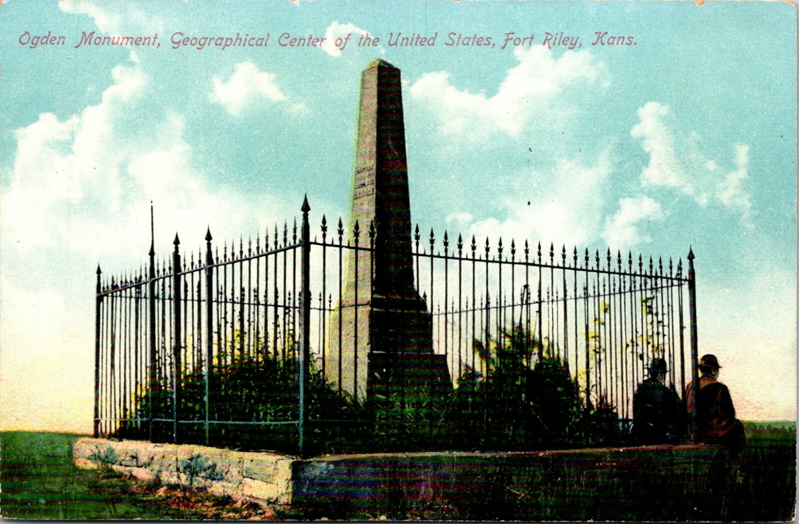 Ogden Monument Geographical Center of United States Fort Riley Kansas ...