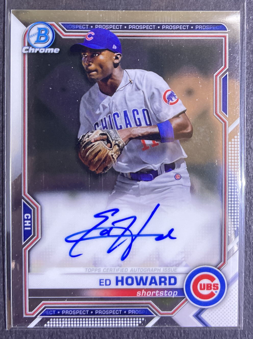 Ed Howard 2021 Bowman Chrome Prospects Auto #CPA-EHO Cubs Rookie | eBay