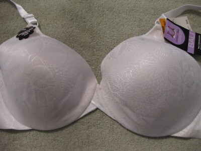BALI 38DD IVORY FLORAL IMPRINTED CUPS/WINGS, LIGHTLY PADDED CUPS, ADJ ...