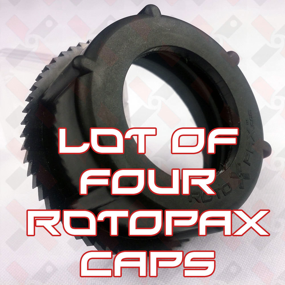 Lot of 4 RotopaX ONLY Fuel Screw Caps and Ratchet Rings Replacement ...