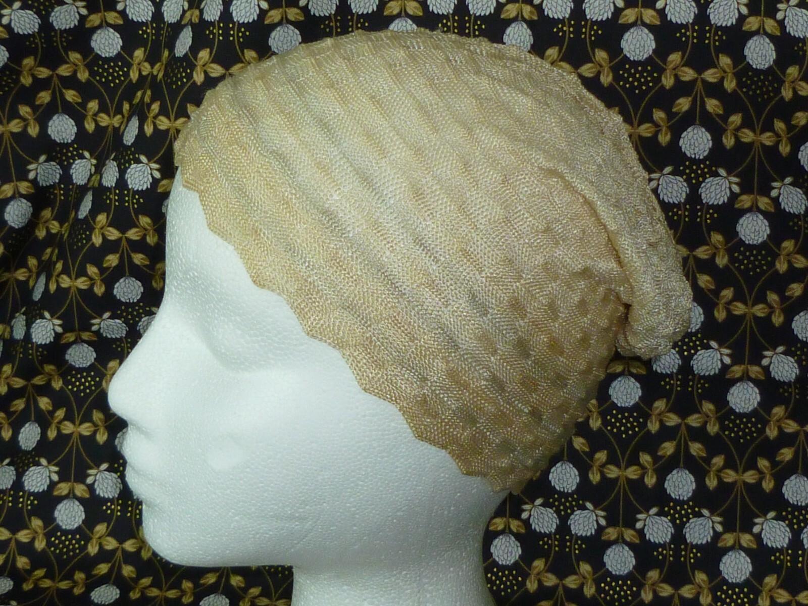 Antique Boudoir Night Cap Vintage Knit Flapper- Gatsb… - Gem