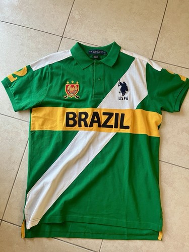 U.S Polo ASSN. Polo Shirt Green Brazil - Size Large | eBay