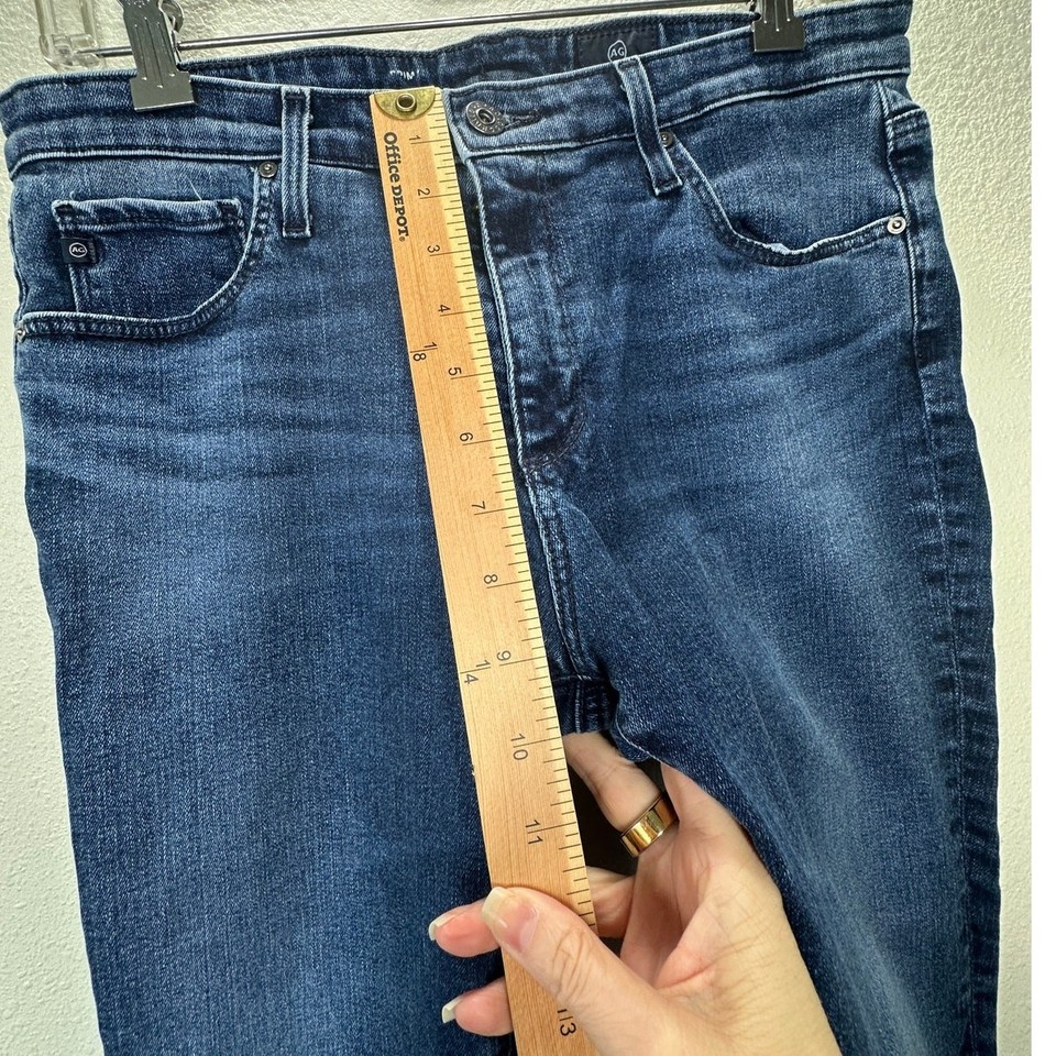 AG Adriano Medium Wash Whiskered Prima Cigarette Leg Jeans 30 | eBay