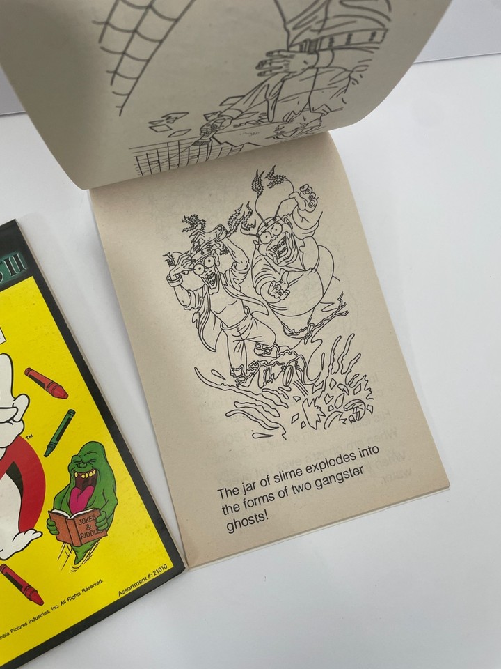 Vintage Lot of 3 GHOSTBUSTERS II FLIP N FUN JOKES RIDDLES COLORING ...
