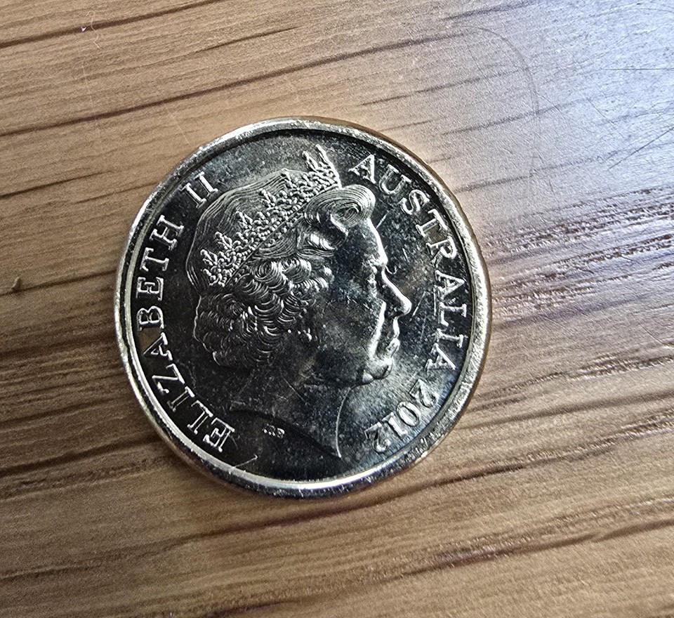 2012 Australian $2 Red Poppy Remembrance Colour Coin. From Chubb Roll ...