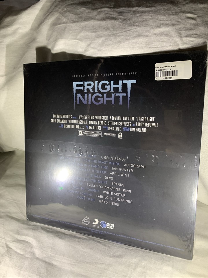 FRIGHT NIGHT Soundtrack LP Blue White Evil Fog 180gm Vinyl Colored ...
