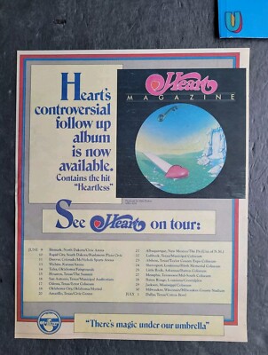 Heart Magazine Album & Tour Promo Print Advertisement Vintage 1978 | eBay