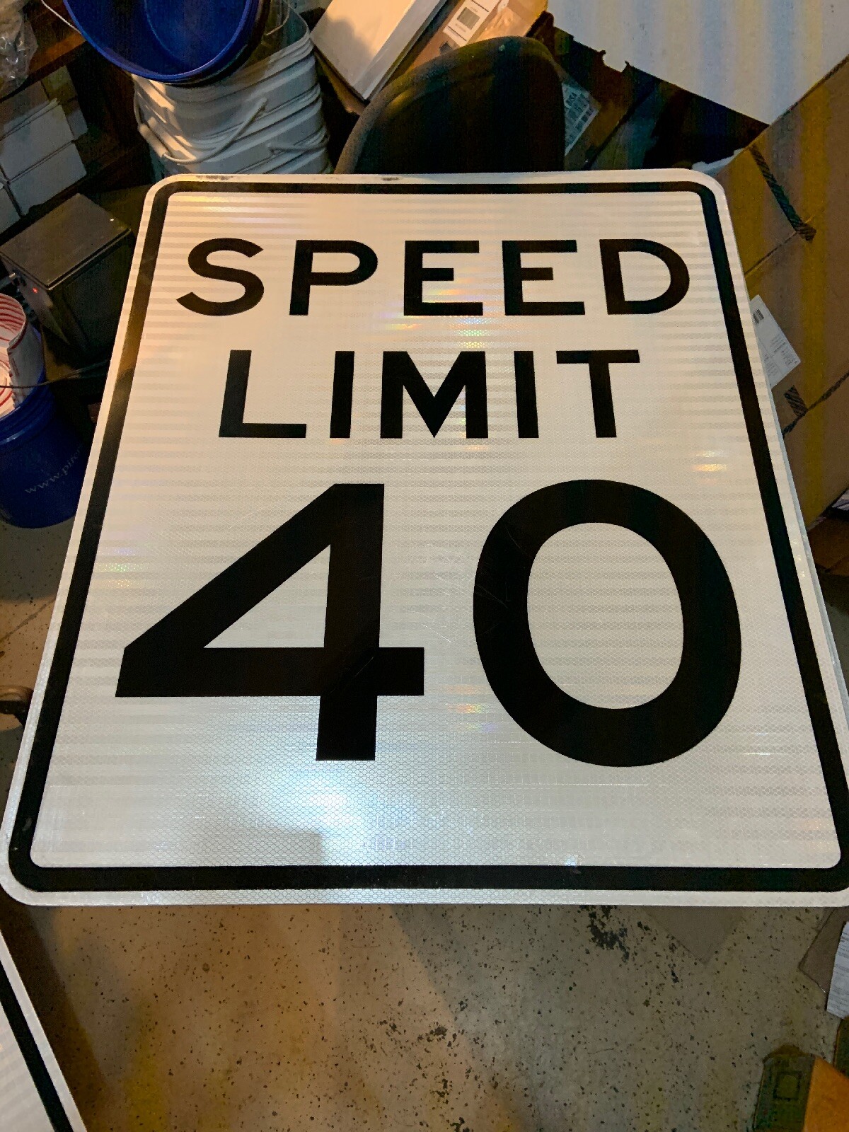 Hiway road sign 36x30 Hi-Viz Speed Limit 40 MPH (s047 | eBay