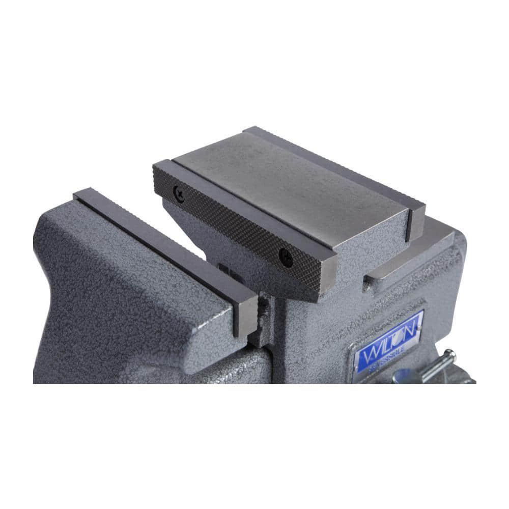 Wilton Bench Vise 2-Anvils+Dual Lock-Downs+360 Degree Swivel Base+Cast ...