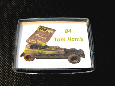 TOM HARRIS 84 F1 *NEW SEPIA EFFECT* Brisca stock car racing pin badge ...