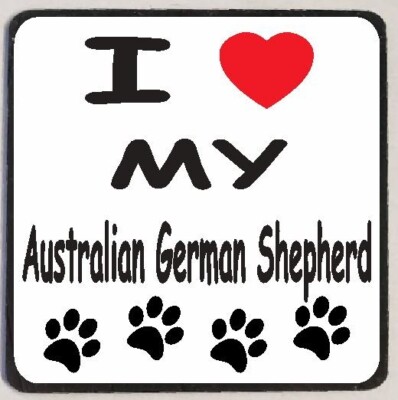 I Love My Australian German Shepherd Refrigerator Magnet M148 | eBay