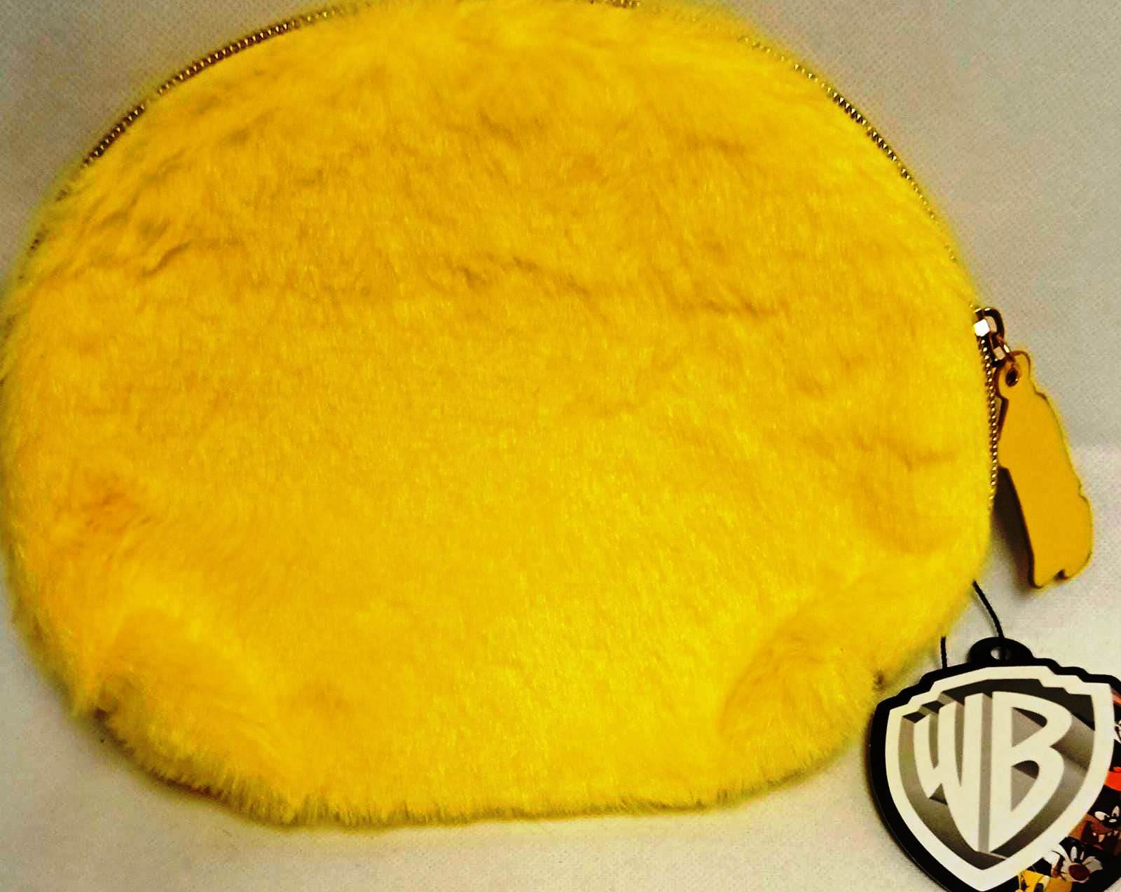 Disney Coin Purse Looney Tunes Tweety Fluffy Zipper Cute Mini Wallet ...