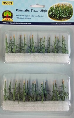 JTT Scenery Products ~ New ~ O Scale ~ Corn Stalks 2" tall 28/PK~ 95553 ...