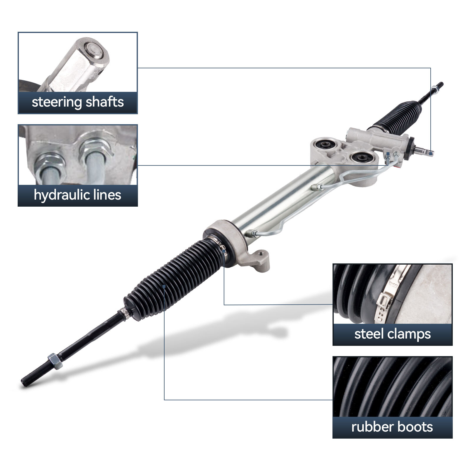 Power Steering Rack & Pinion For Chevrolet Silverado 1500 Crew Cab ...