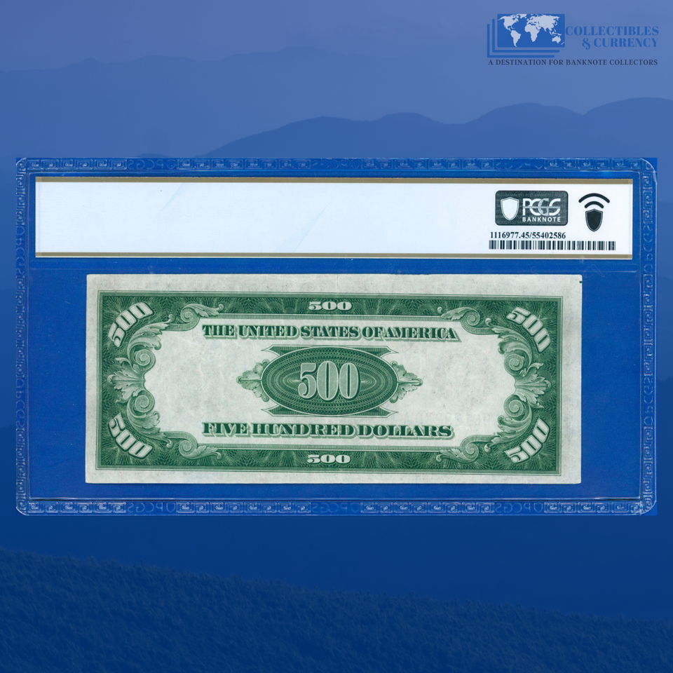 Fr.2202-L 1934a $500 Dollar Federal Reserve Note Mule San Fran, PCGS 45 ...