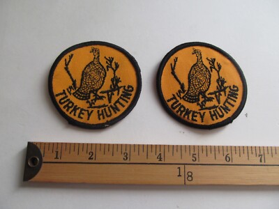 2 RARE 70S TURKEY HUNTING HUNTER WILDLIFE PATCH CREST BADGE | eBay