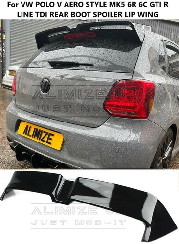 For VW POLO V AERO STYLE MK5 6R 6C GTI R LINE TDI REAR BOOT SPOILER LIP ...