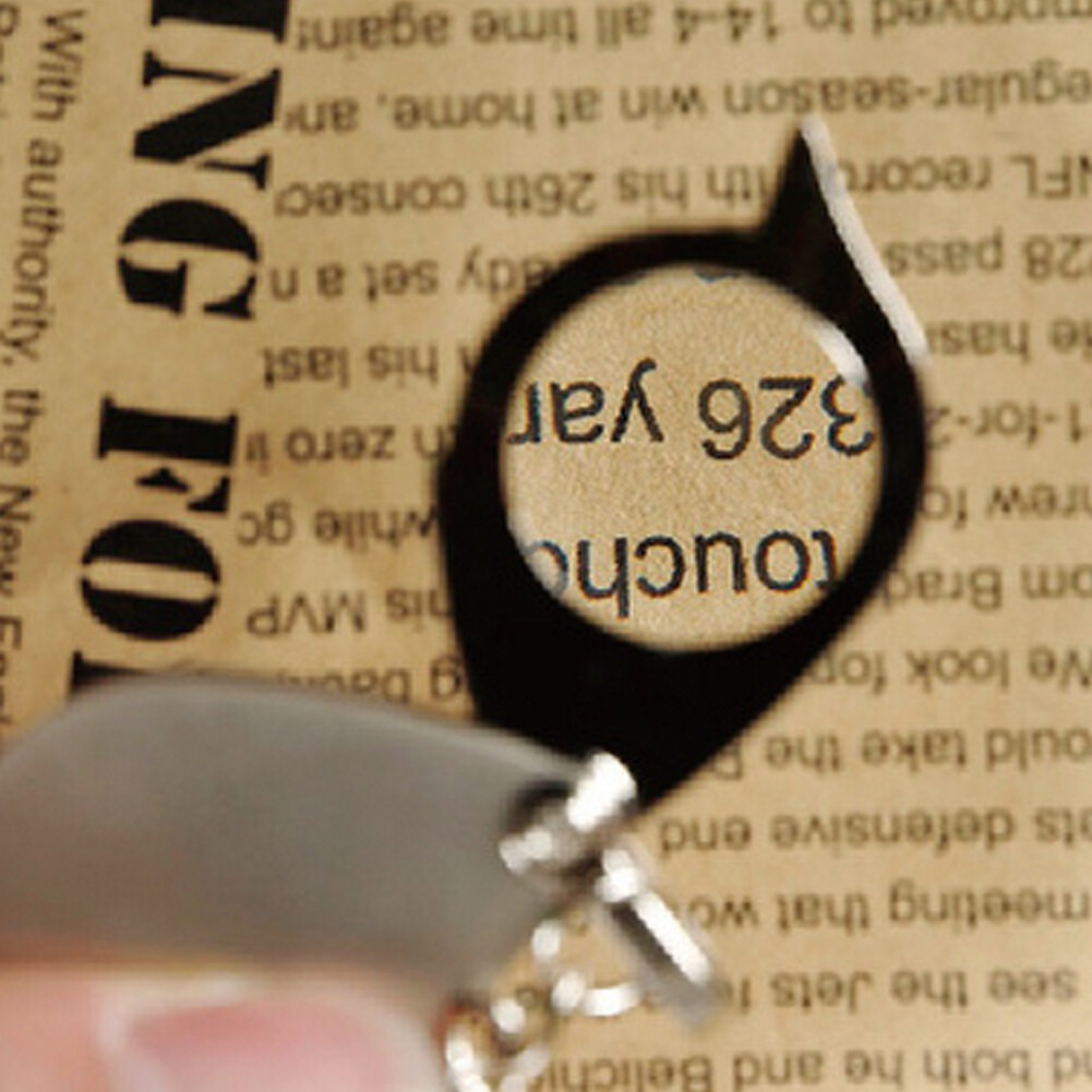 Folding magnifier pocket glass With Key Ring Portable Magnifier ...