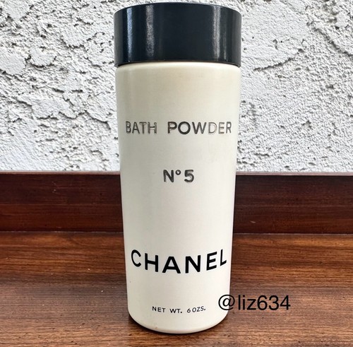 Vintage CHANEL No 5 Bath Powder Talc 6oz / 170 G 70% Full | eBay