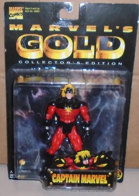 MARVEL'S GOLD COLLECTOR'S EDITION - CAPTAIN MARVEL (MAR-VELL) 1997 TOY ...