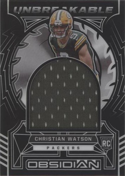 2022 Panini Obsidian - Unbreakable Material #UM-CWA Christian Watson ...