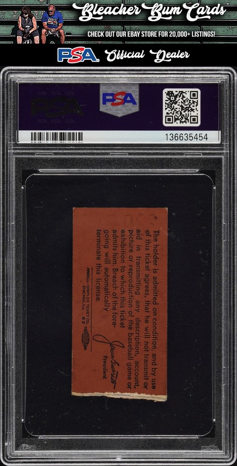 1967 Pirates vs. Reds Ticket Stub Tony Perez & Roberto Clemente HR PSA ...