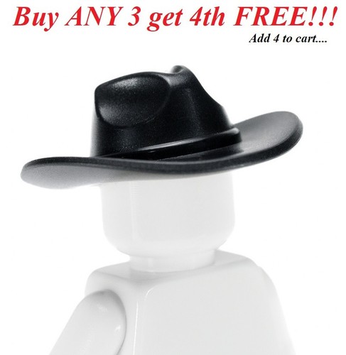 ☀️NEW LEGO Minifigure Minifig Headgear Head Cover Hat BLACK THIN ...