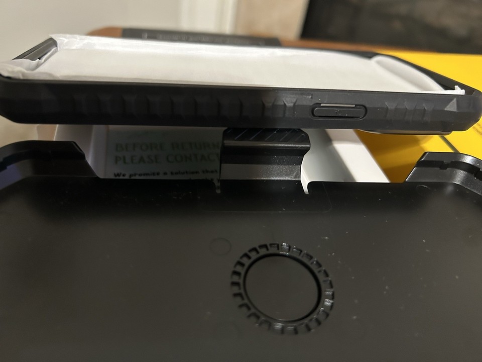 Caseborne iPhone 15 Pro Screen Protector, Kickstand & Belt-Clip Holster ...