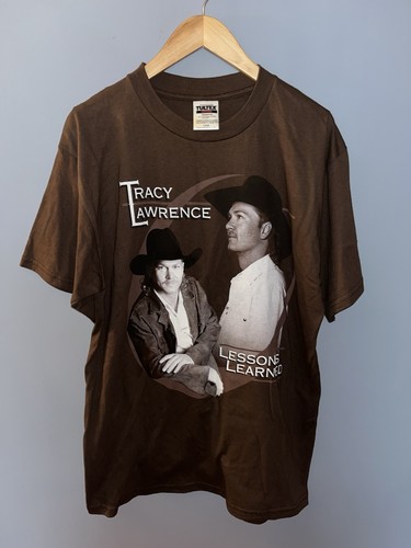 Vintage Tracy Lawrence Lessons Learned Tour Shirt, size Large, early ...