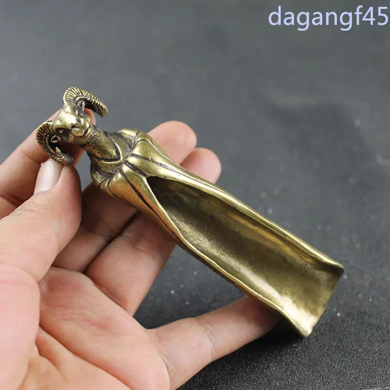 Tea Scoops Shovel Brass Copper Goat Head Khazra Teaspoon Teaware Tea ...