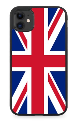 Big Union Jack Flag Rubber Phone Case | Red White and Blue British ...