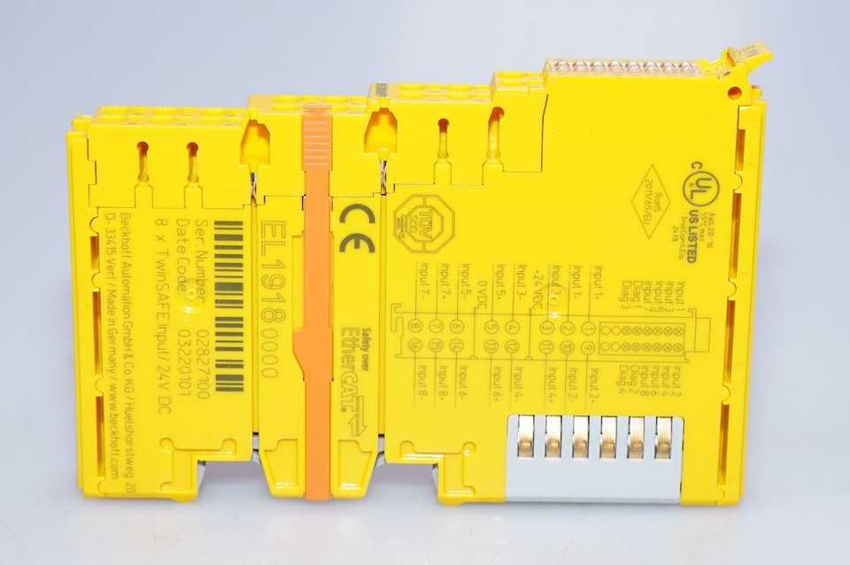 Beckhoff EL1918 8-channel digital input terminal TwinSAFE 24V DC | eBay