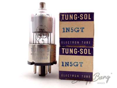 2 Vintage Tung-Sol 1N5GT/VT146 RF IF AF Dry Battery Amp. Pentode Audio ...