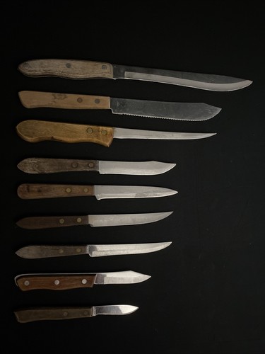 Vintage Stainless Steel Chef Knives INTERPUR, CUSTOM, STANLEY, REAL ...