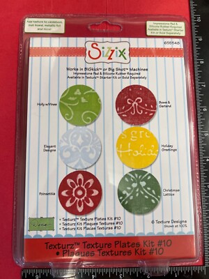 Sizzix Texturz Texture Plates Kit #10 for Embossing & Texturing 655548 ...