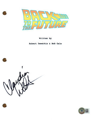 Claudia Wells Signed Autograph Back To The Future Full Movie Script ...