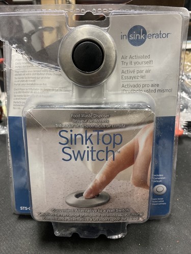 InSinkErator STS-OOSN SinkTop Satin Nickel Button Dual Outlet Switch ...
