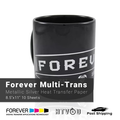 Forever Multi-Trans (Metallic Silver) Heat Transfer Paper 8.5" x 11 ...