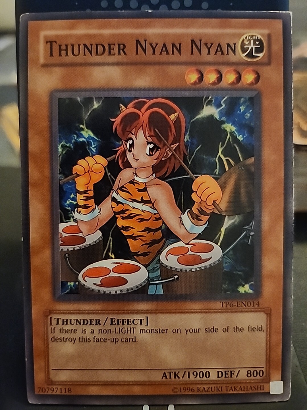 Thunder Nyan Nyan - Yugioh Light Monster - Vintage | eBay