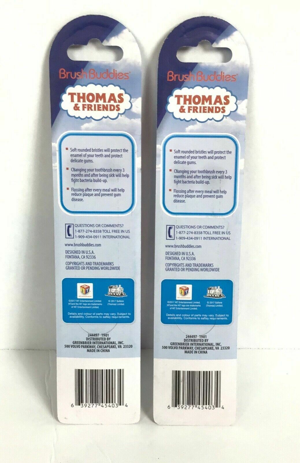 4 Thomas Friends Tank Engine Train Toothbrush Cartoon TV Show Child ...