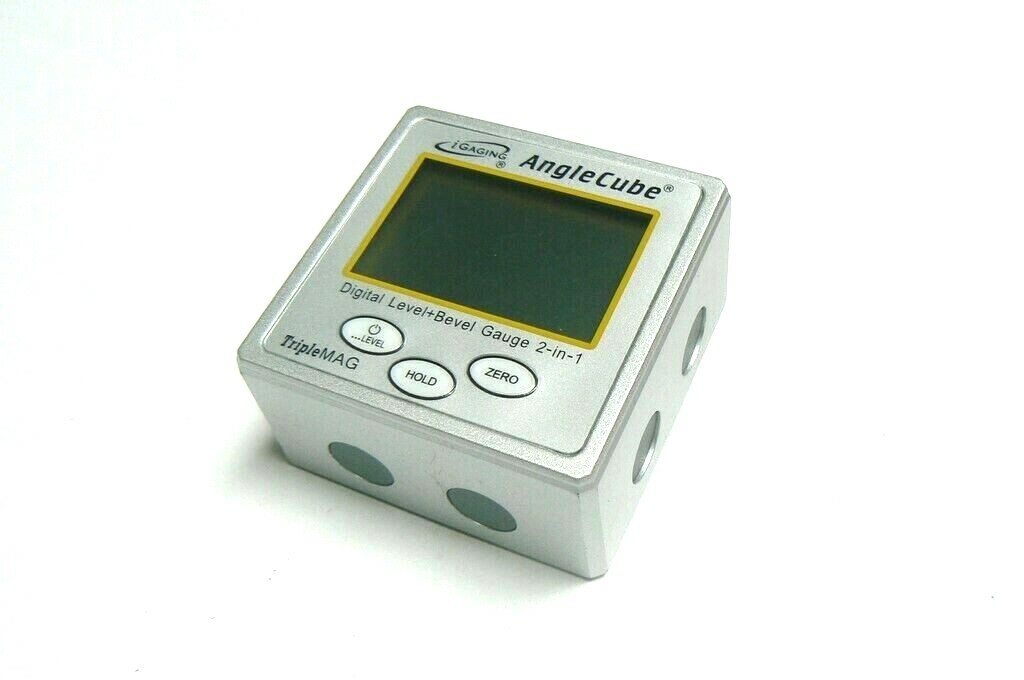 iGaging Angle Cube Digital Protractor Gauge Magnetic Angle & Level ...