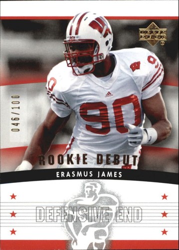 2005 Upper Deck Rookie Debut - Erasmus James #145 Gold 100 /100 (RC ...
