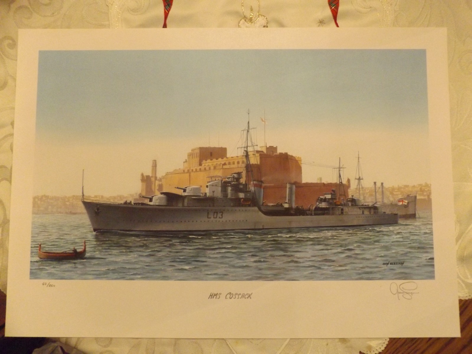 An IVAN BERRYMAN print on card - HMS COSSACK 62/250 | eBay UK
