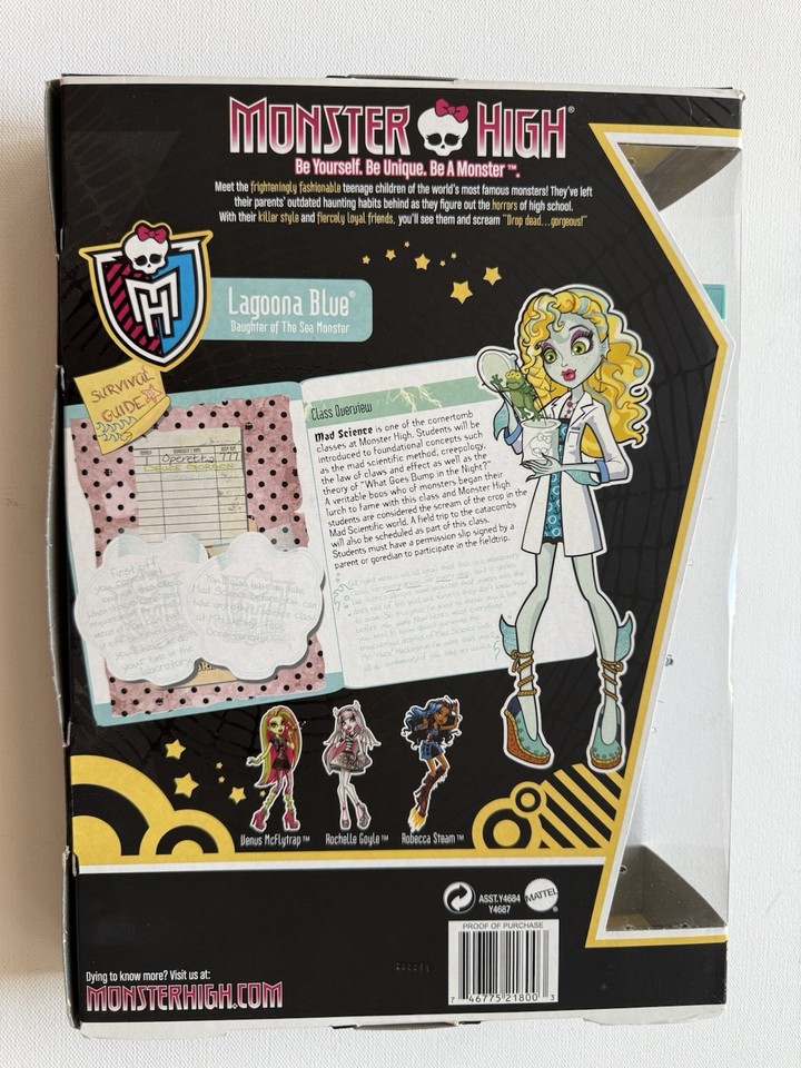 2011 Monster High Mad Science Doll Lagoona Blue ~ RARE ~ | eBay