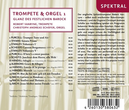 Robert Vanryne Trompete & Orgel Vol.1-Glanz des Festlichen Bar (CD) (UK IMPORT) | eBay