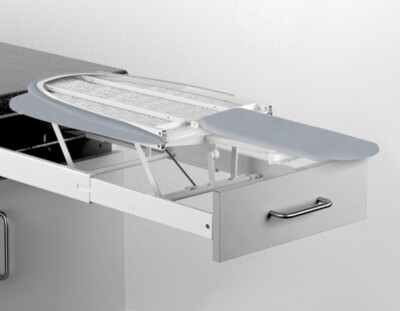 Häfele Ironfix Ironing Board behind Drawer Silver Foldable 950 mm | eBay UK