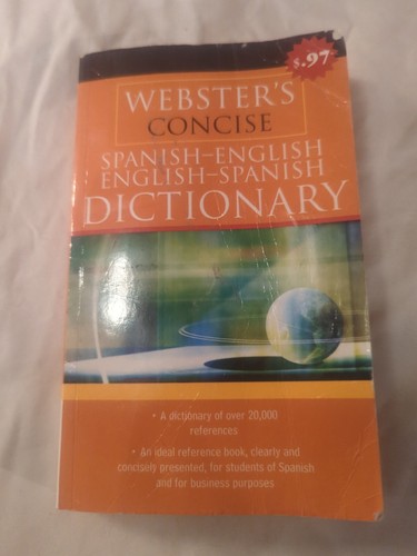 Webster's Concise English/ Spanish Dictionary (Paperback, 2005) | eBay