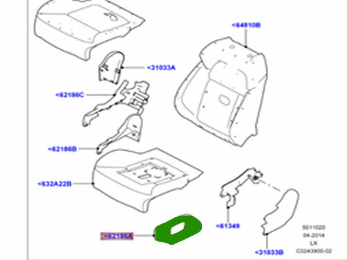 2014+ LAND ROVER Range Rover Sport LH Seat Cushion Valance | LR042212 ...