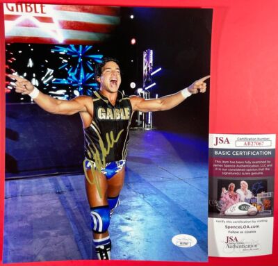 WWE NXT Chad Gable Signed 8x10 Photo B Autograph Alpha Academy JSA COA ...